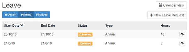 How to submit a Leave Application