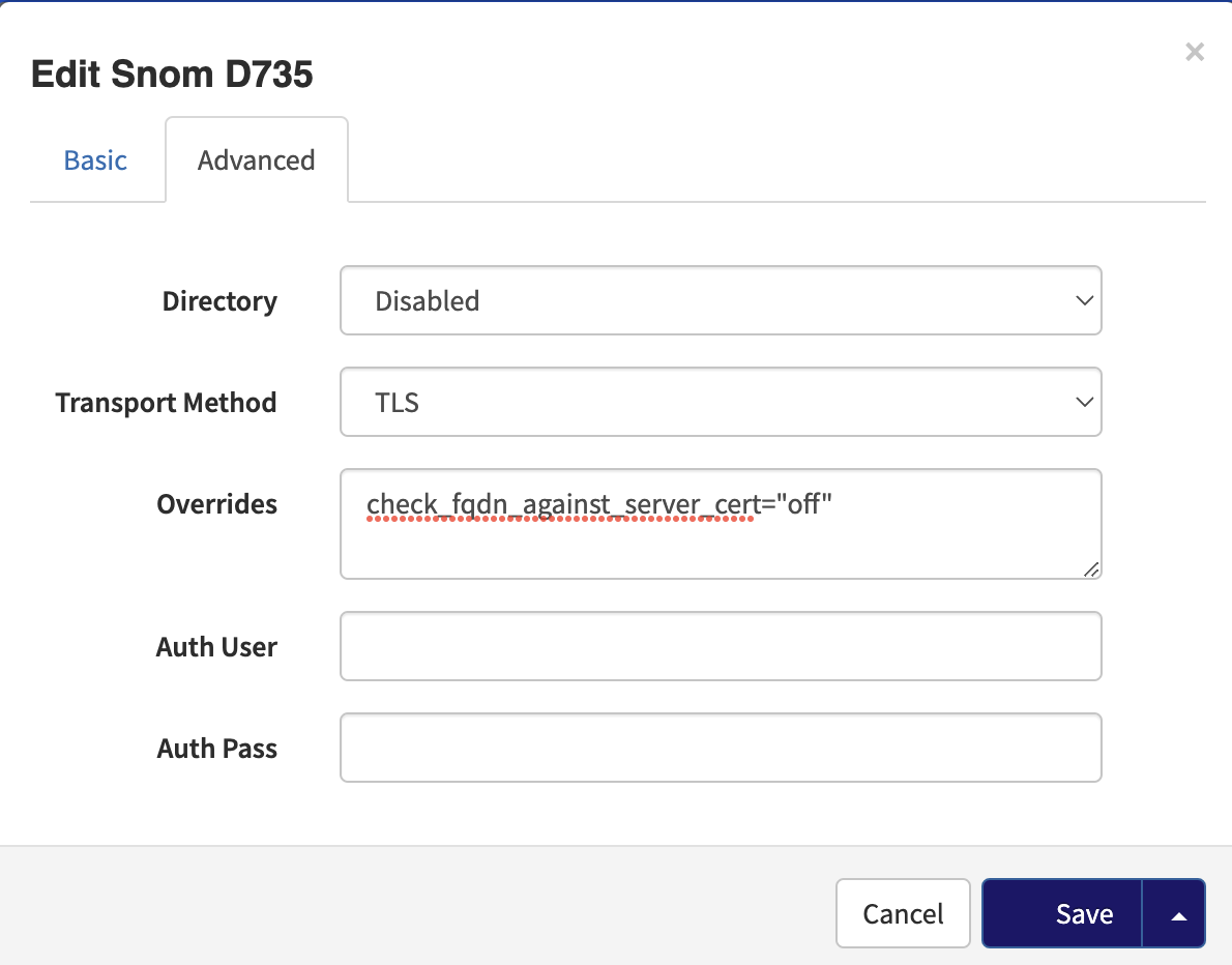 SIP TLS (Transport Layer Security)