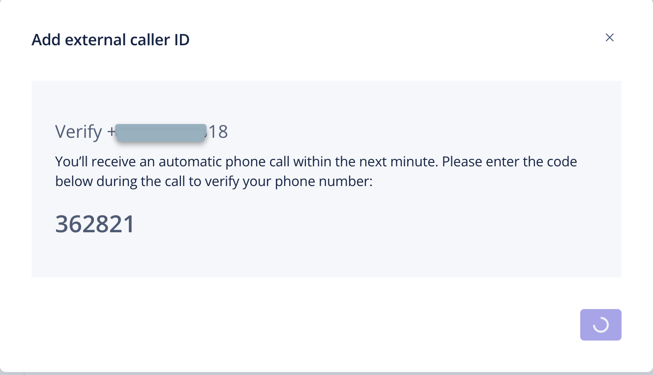 Add External Caller ID
