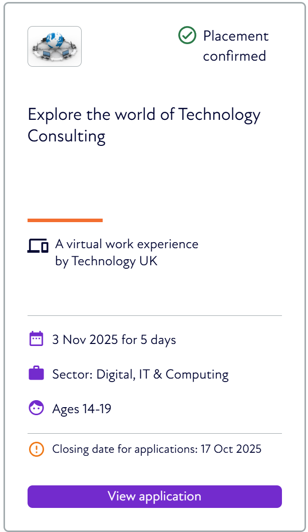 Application journey for remote work experience