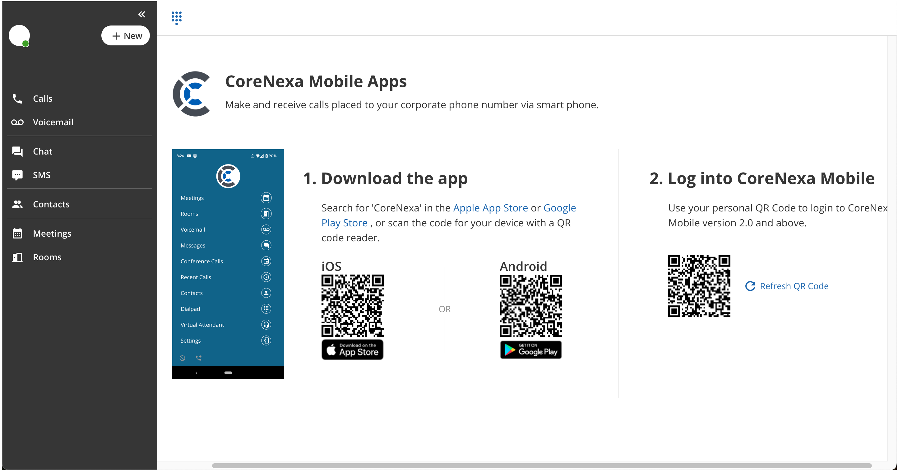 CoreNexa UC & Mobile Setup Checklist