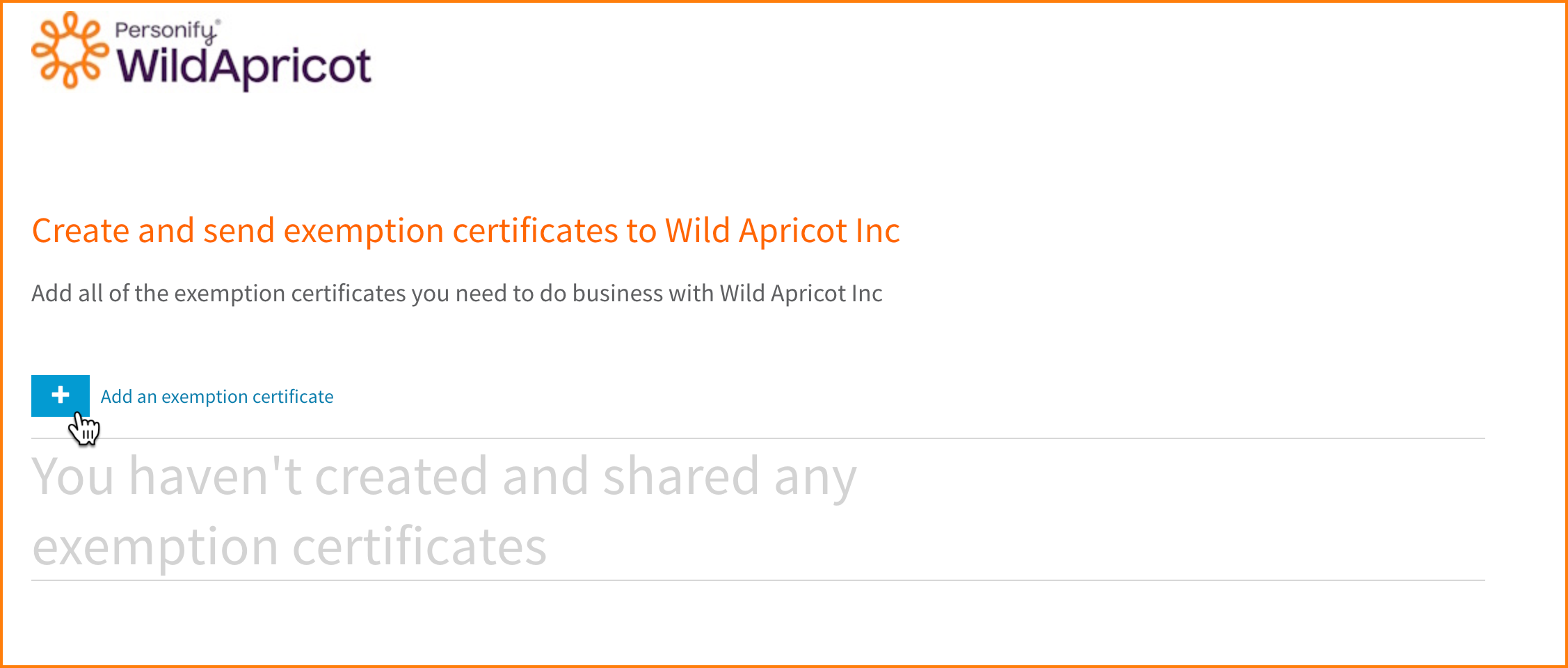 Uploading tax exemption certificates