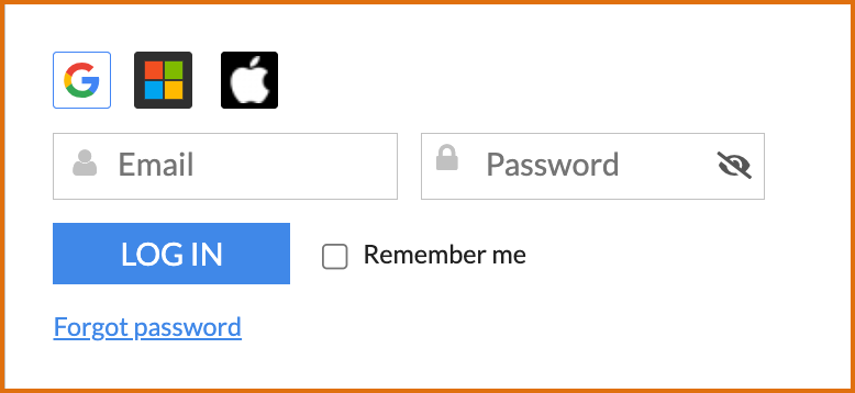 Logging in