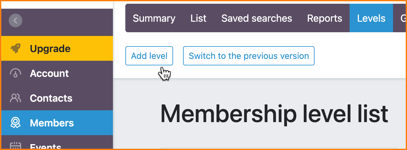 Membership level settings redesign — Creating bundle membership levels