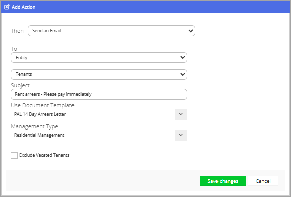 Set up automation triggers and actions