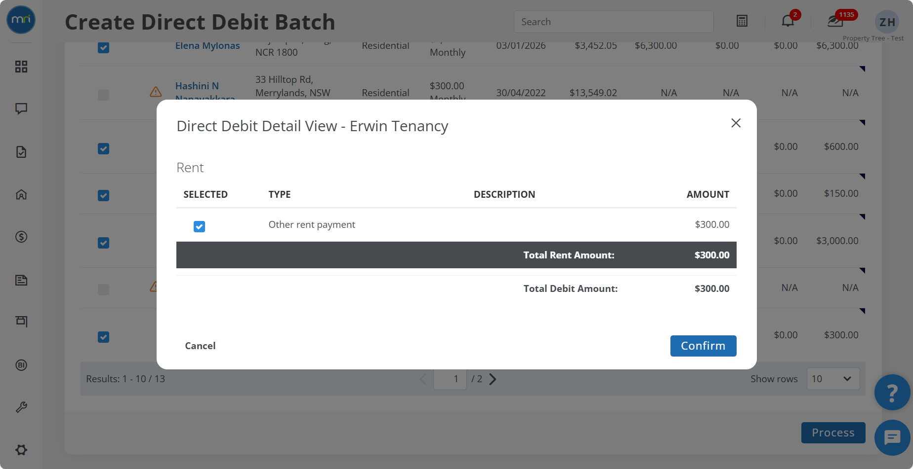 Create Direct Debit Batch