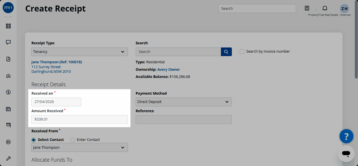 Manage centrepay rent payments