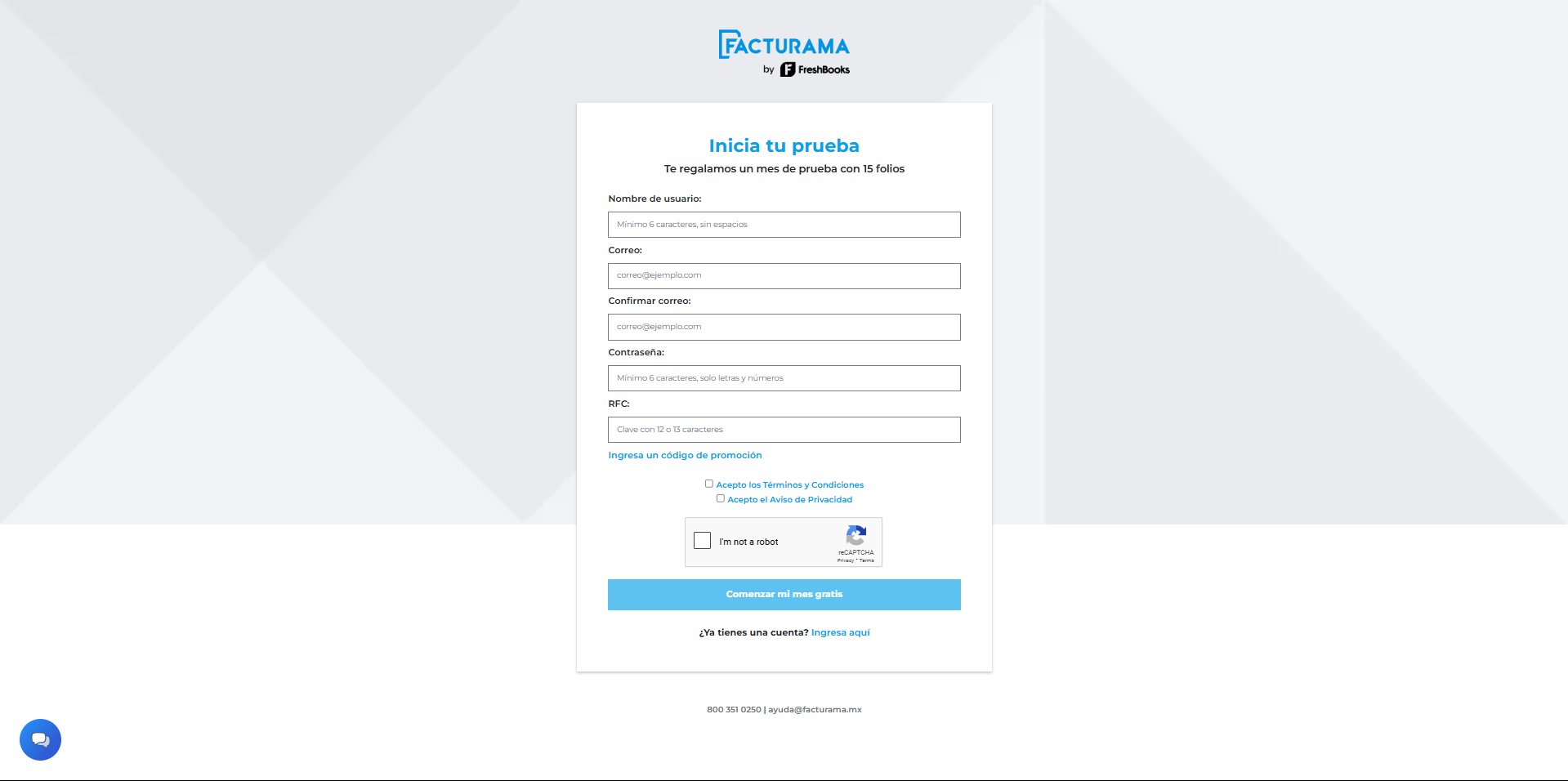 ¿Cómo me registro en el sandbox de Facturama?