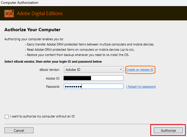 Læs din e-bog med Adobe Digital Editions på din PC