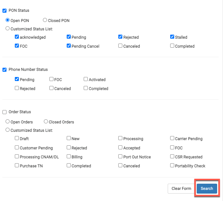 Managing Port Requests