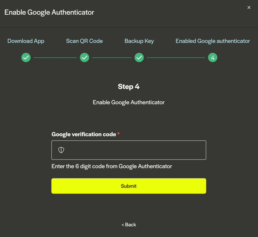 Enable Google Authentication