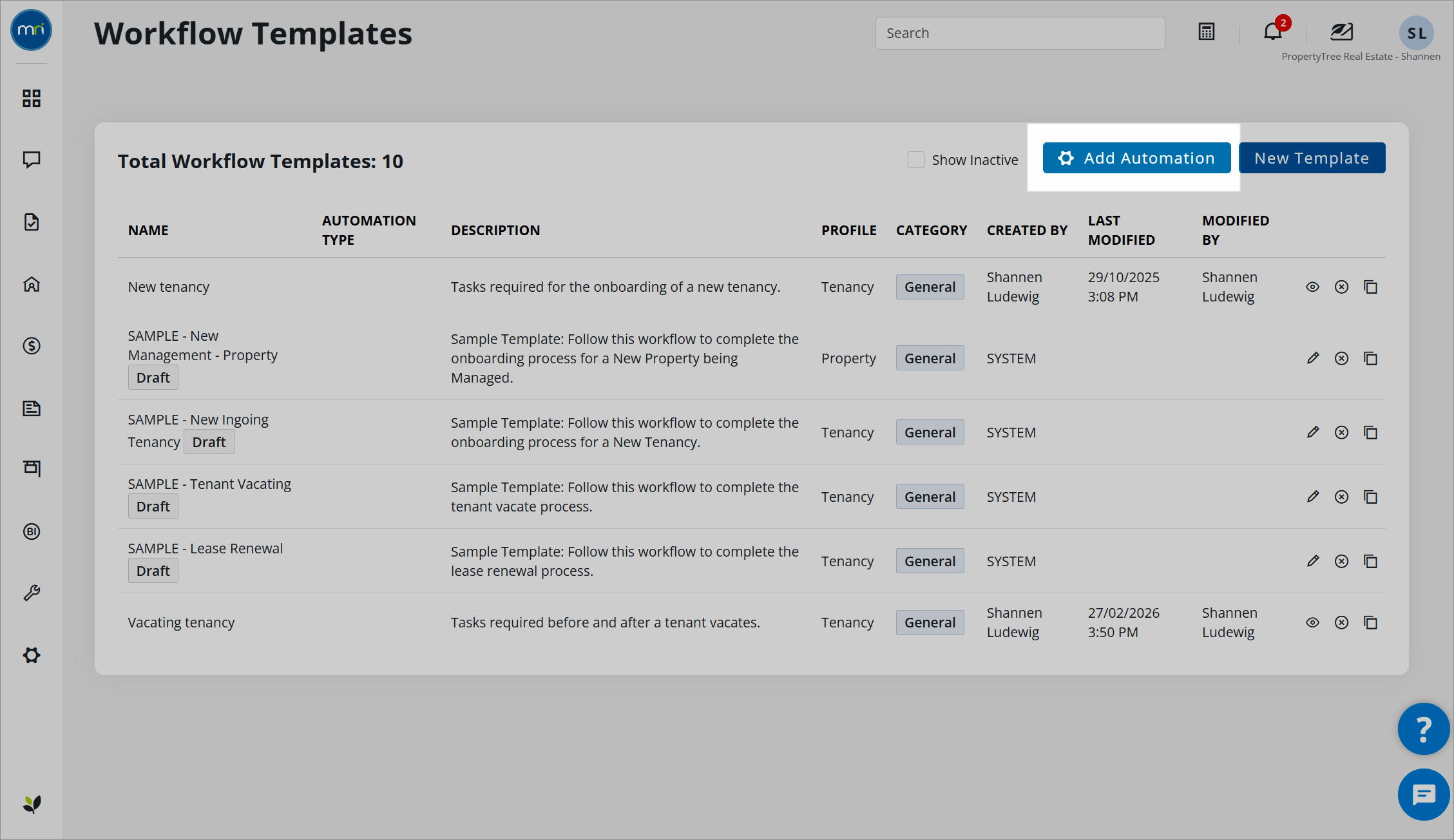 Add a workflow automation