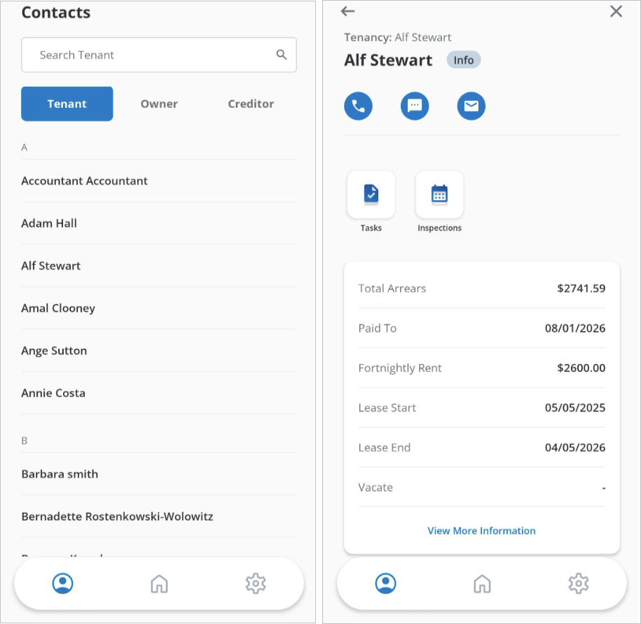 Understand the Contacts App