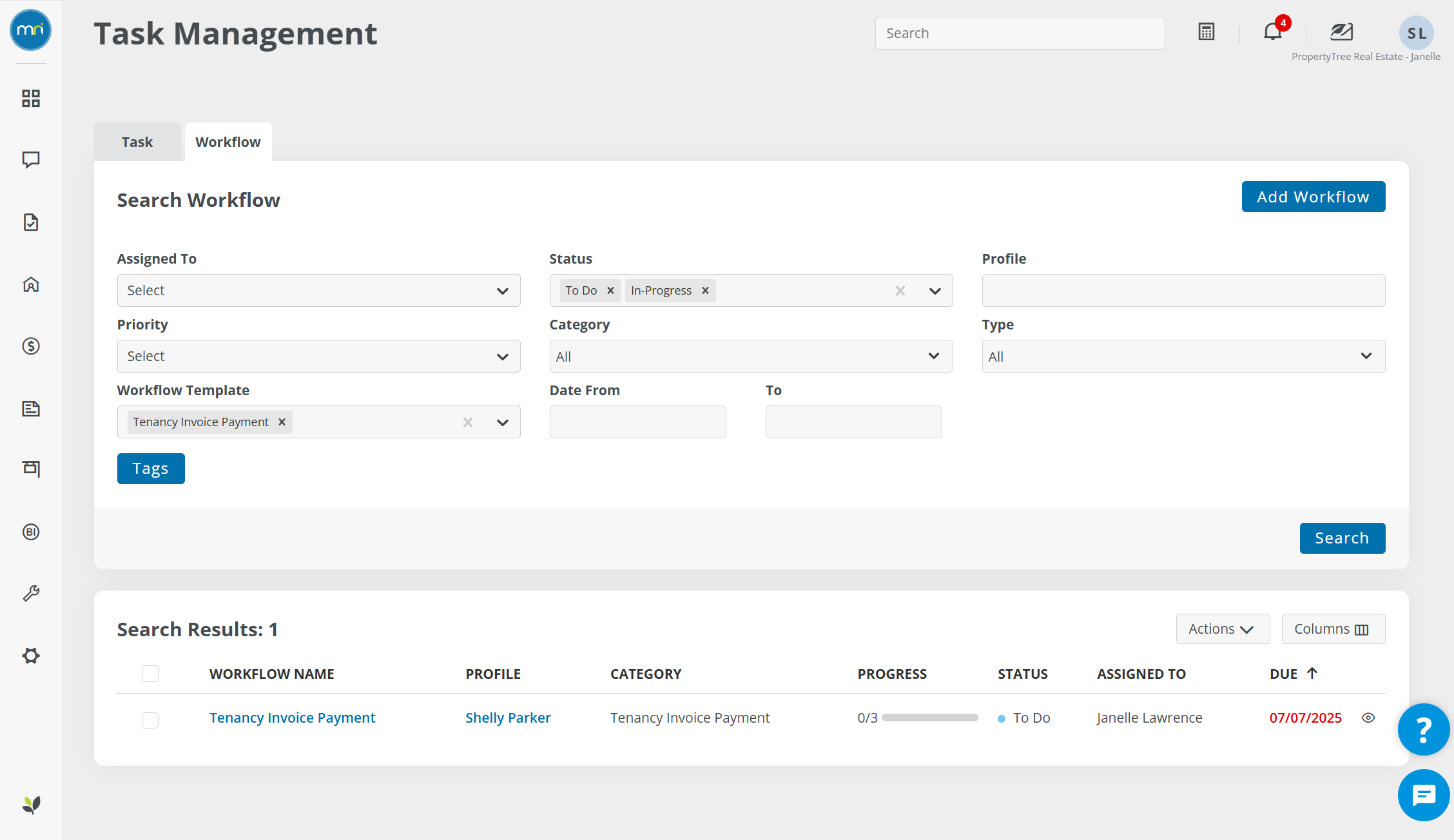 Deactivate a workflow template