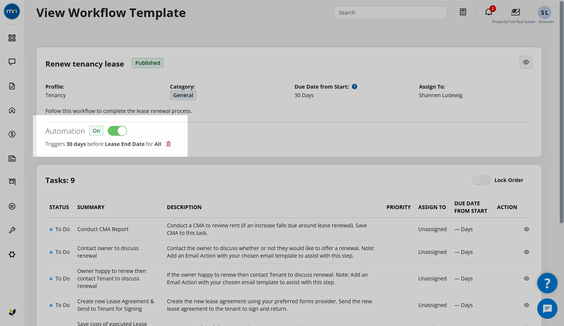 Add a workflow automation