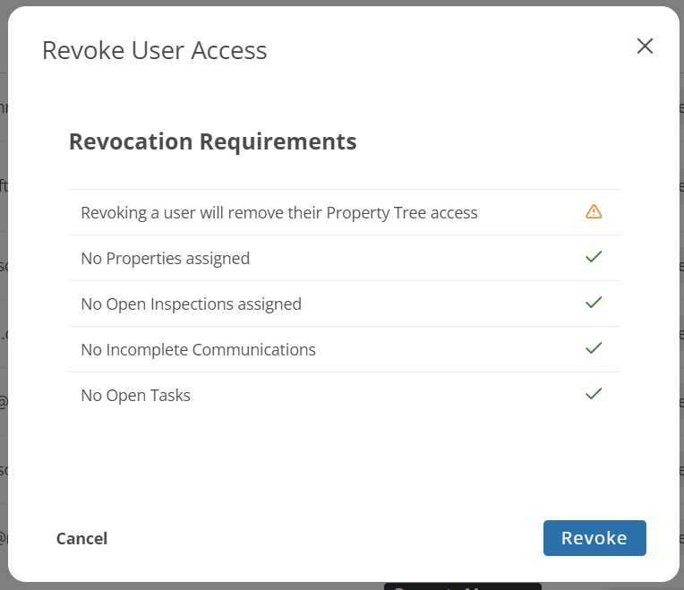 Revoke user access