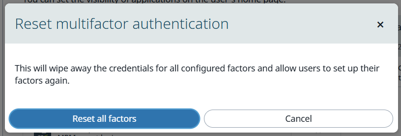 Reset password, MFA and account via Agora Gateway Administration