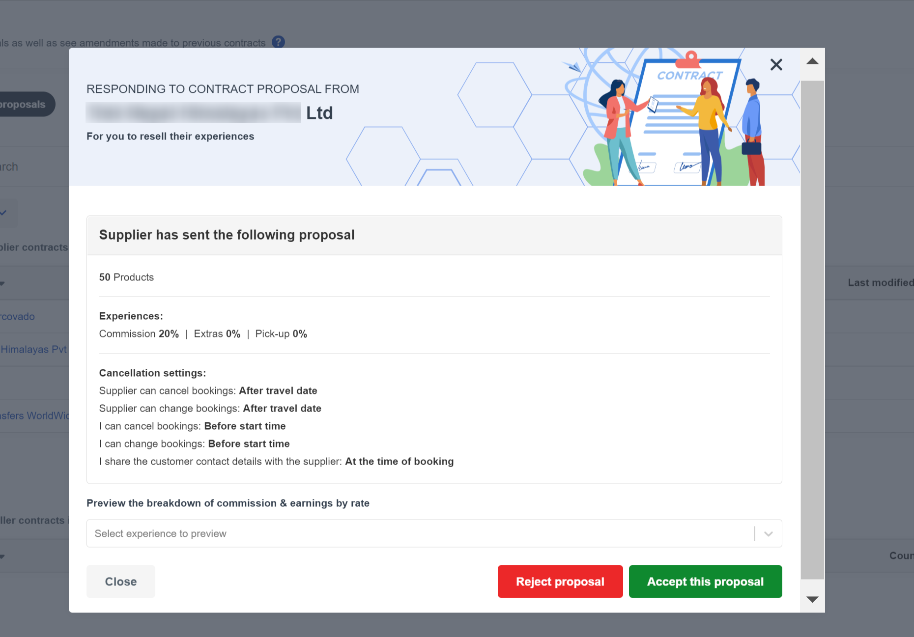 Cómo revisar, aceptar y rechazar propuestas de contrato en Bókun ...