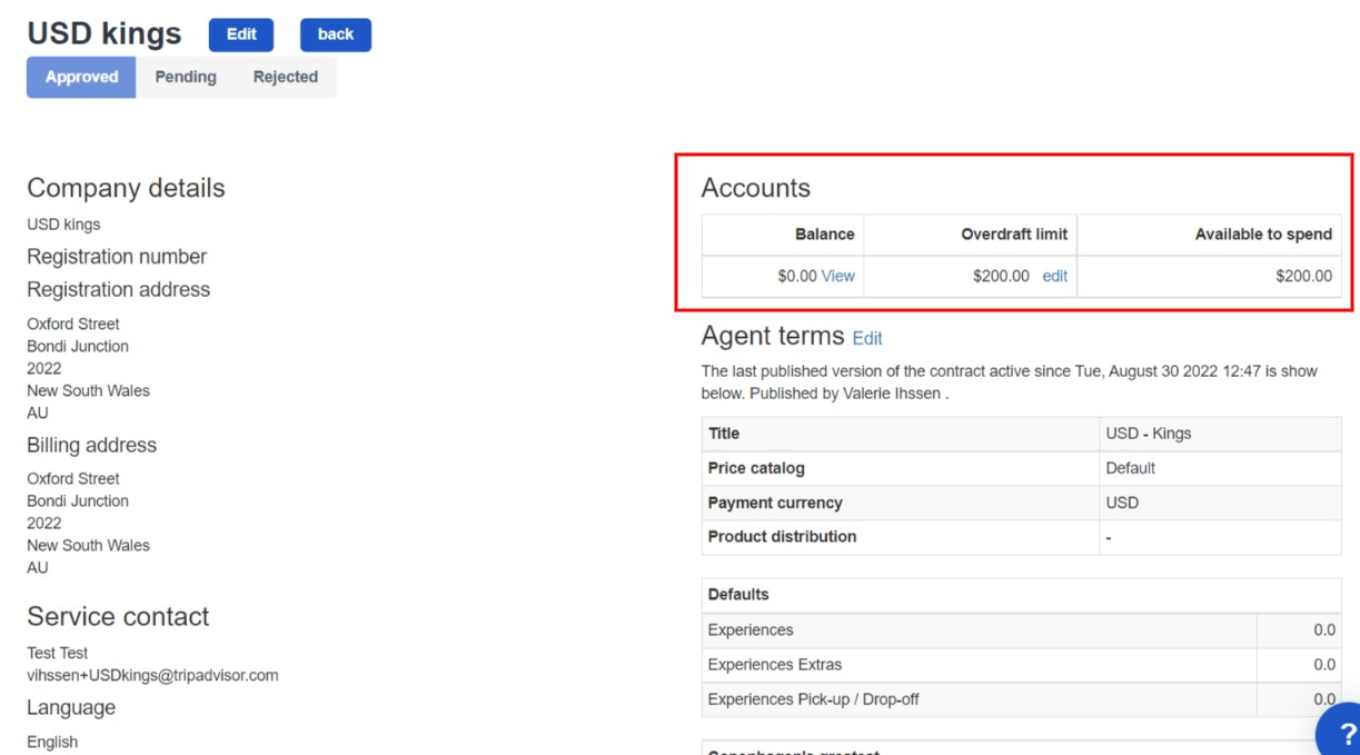 Booking Agents overview
