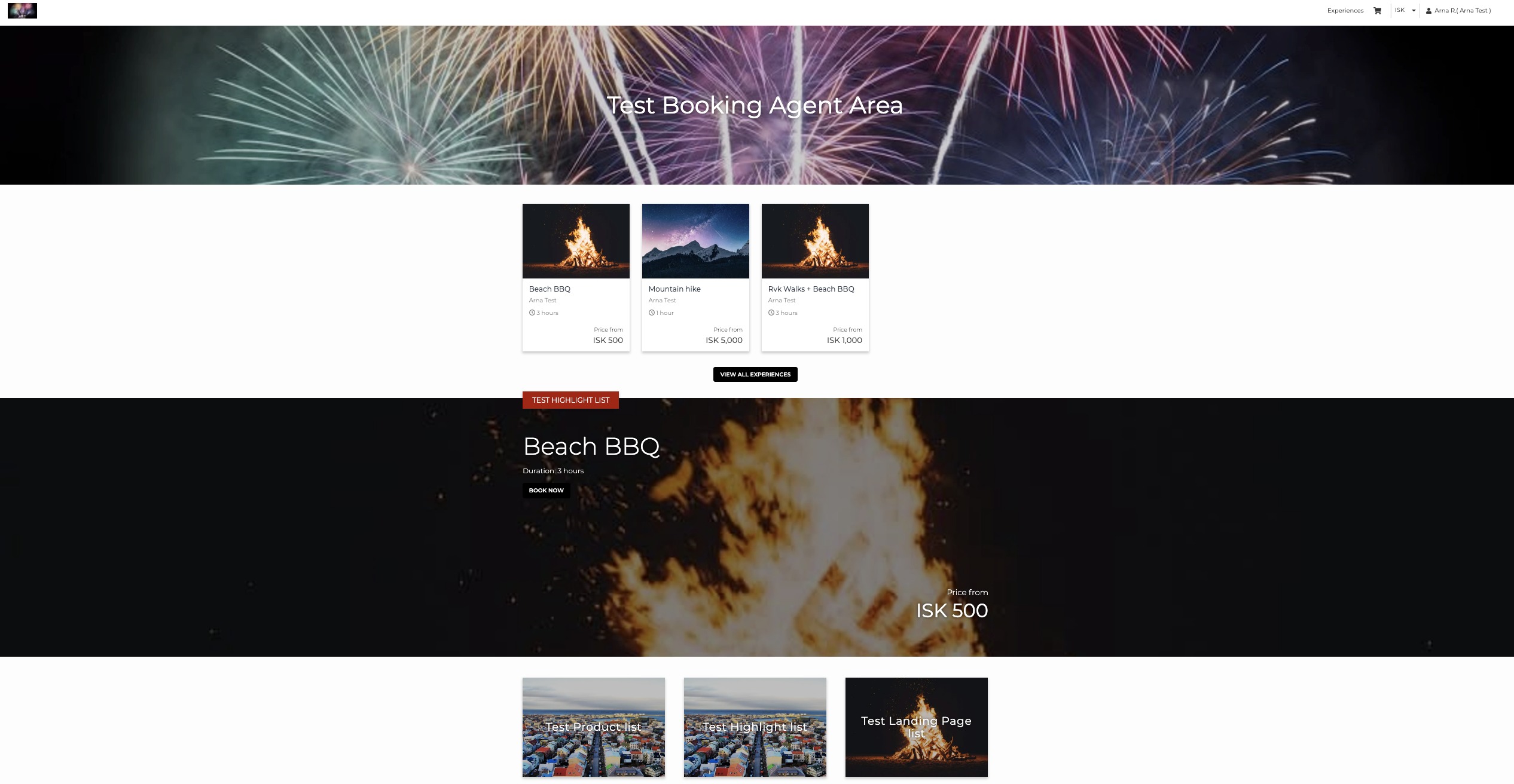 How to log in as a Booking Agent to book products