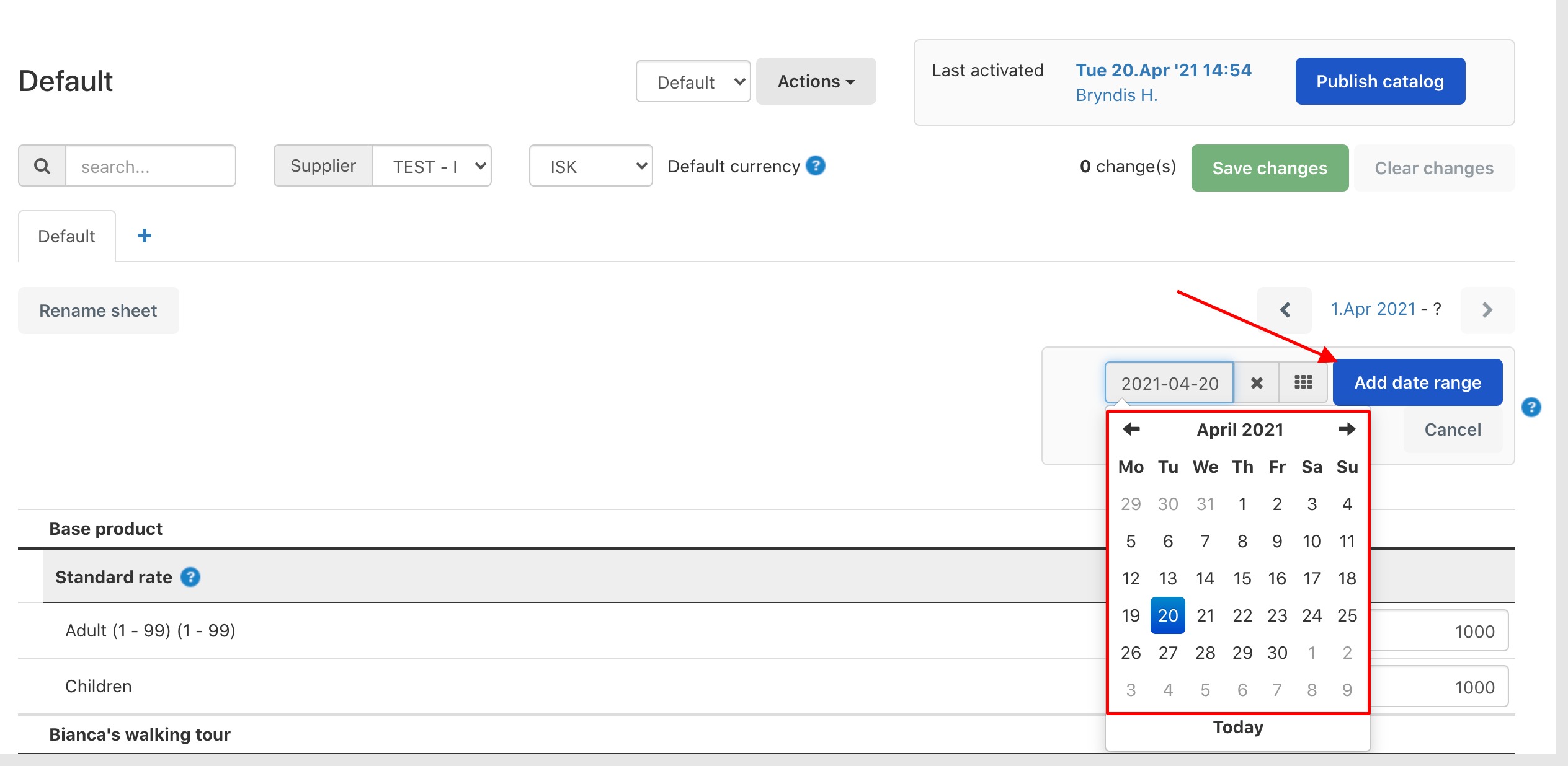 How to add seasonal prices to your products