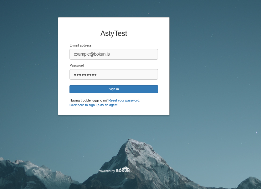 How to log in as a Booking Agent to book products