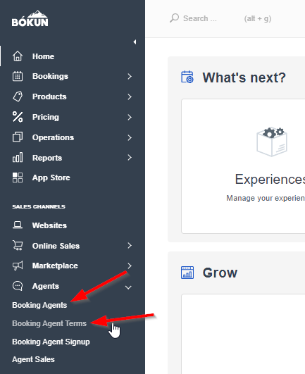 How to create Booking Agent terms