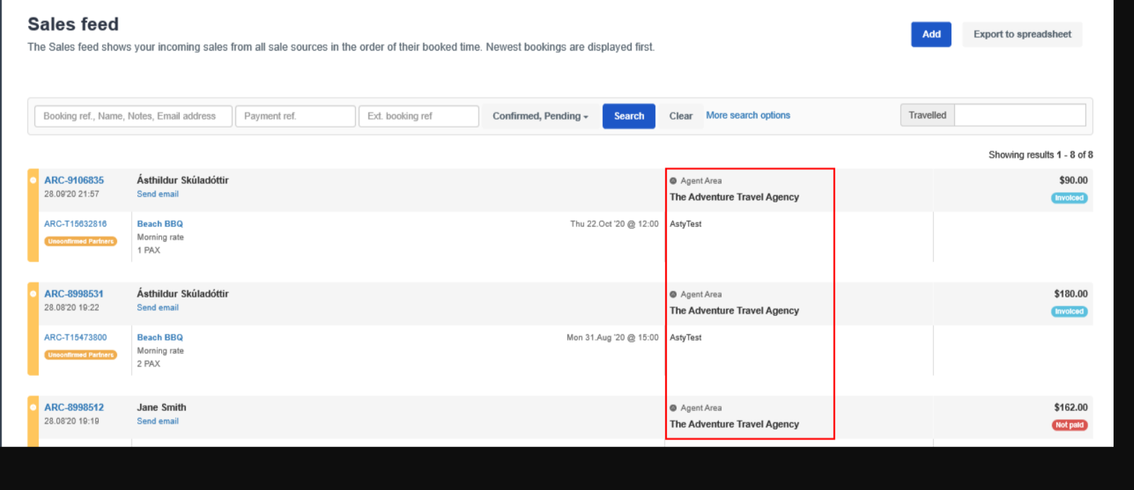 Booking Agents overview