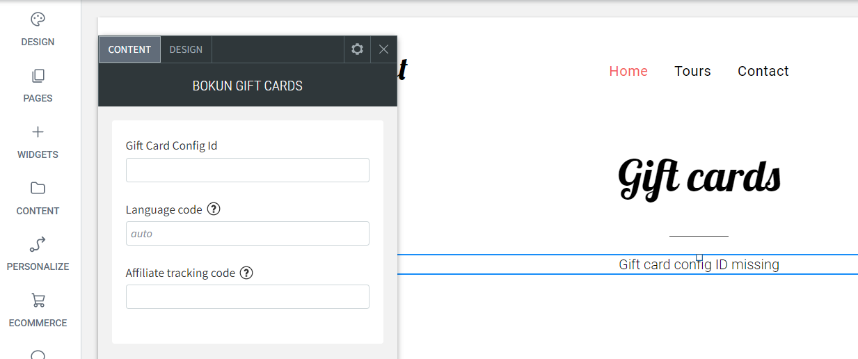 How can I sell gift cards on my website?