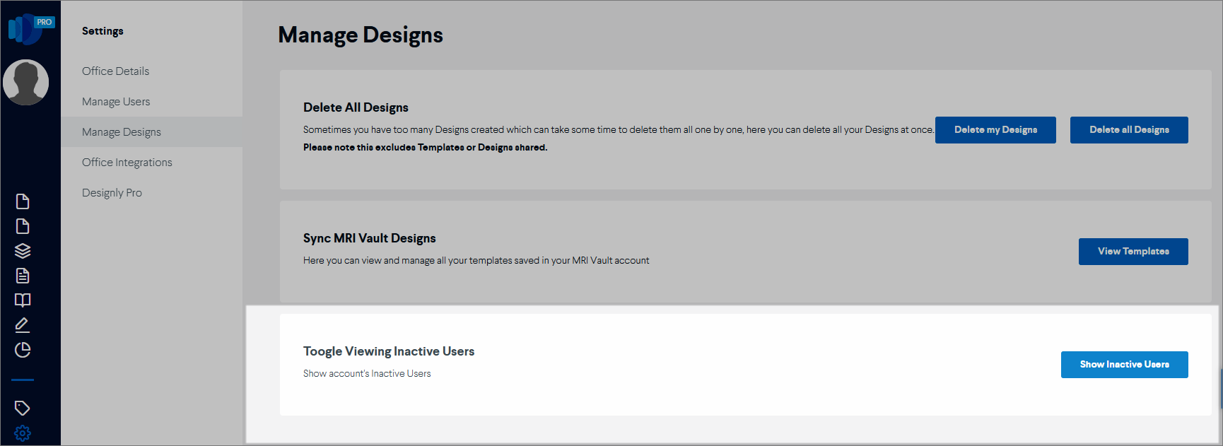 Manage users