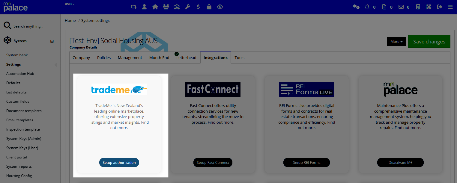 Integrate with Trade Me