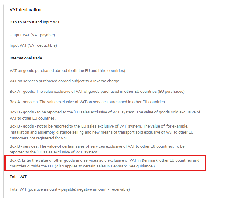 How the VAT codes work in VAT reporting - Sales VAT