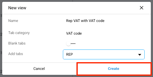 Reconciliation of representation VAT