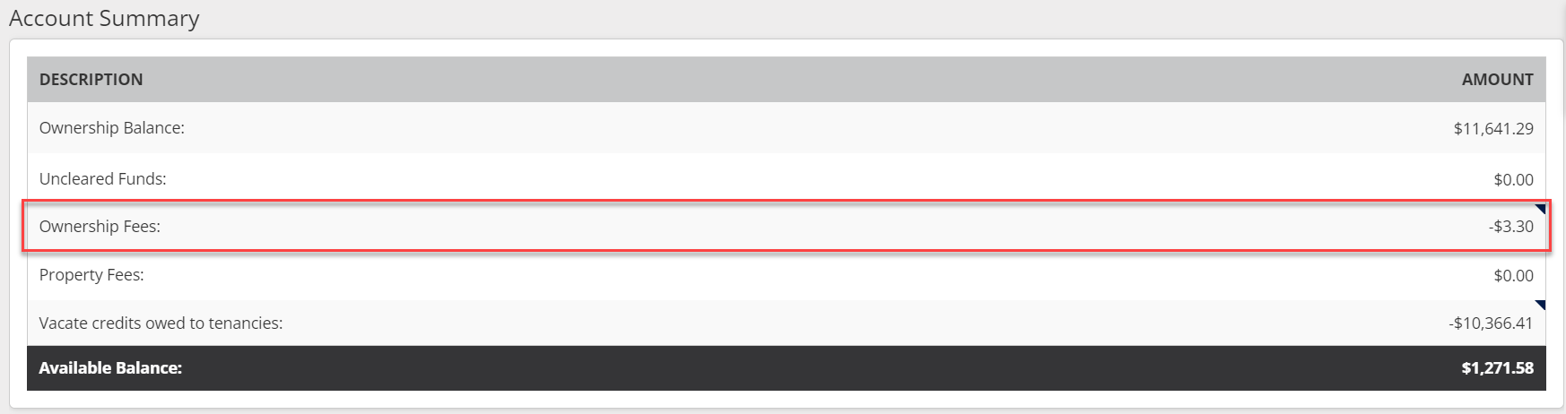 Add & Charge Ownership Fees