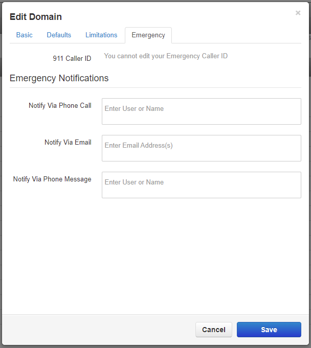 Create E911 Emergency Call Notifications