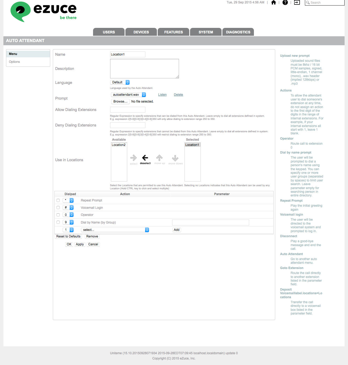 Configuring: Core Feature Configuration - Locations