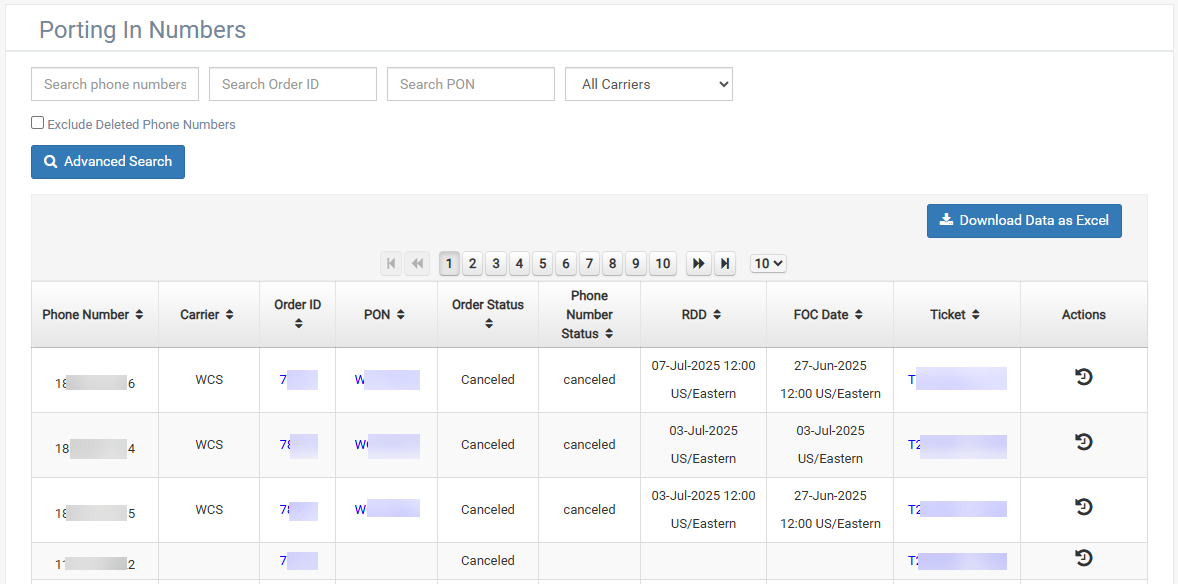 Managing Port Requests