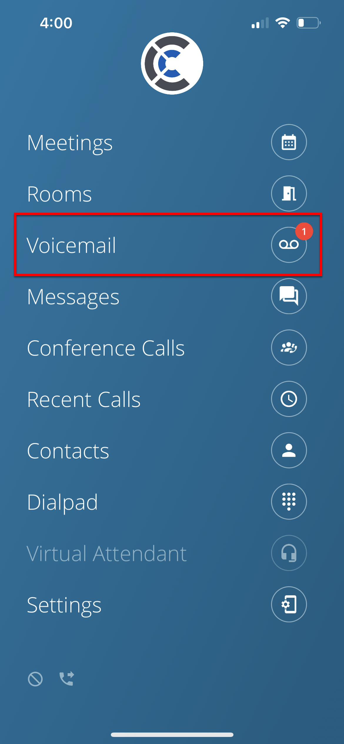 Accessing Voicemail