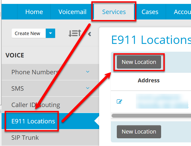 E911 Services - Setup and Management
