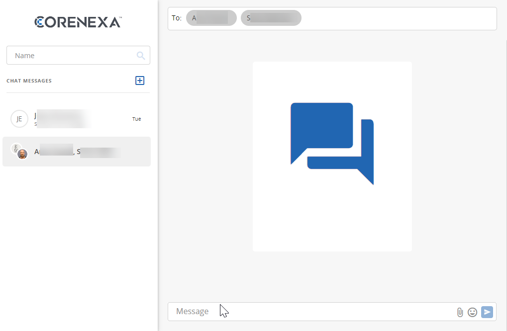CoreNexa Desktop/Browser - Messages