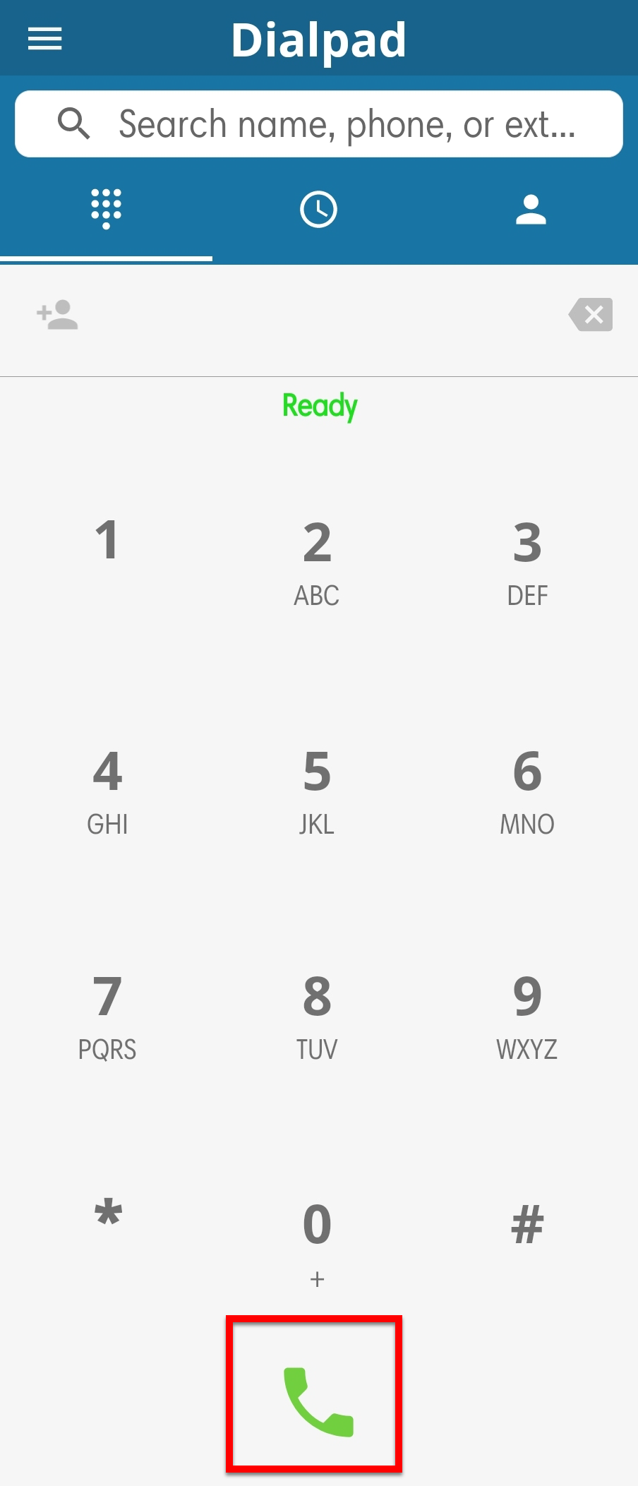 CoreNexa Mobile App - Dialpad