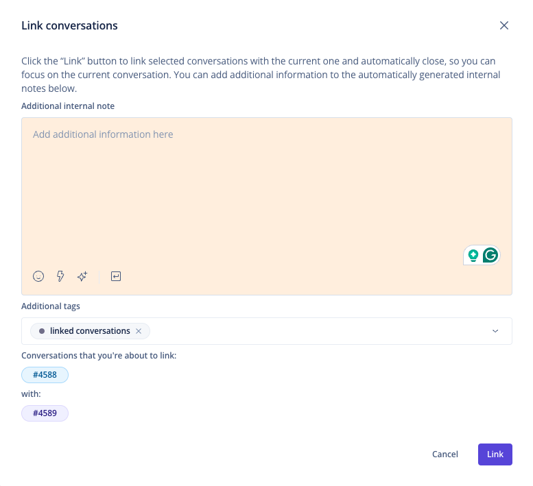 Linking Conversations