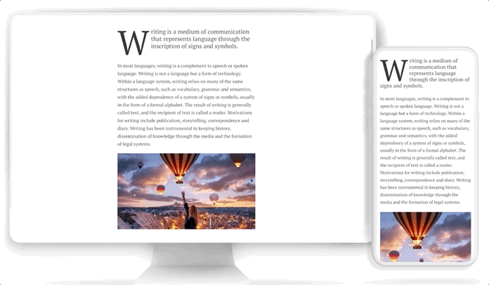 Text section