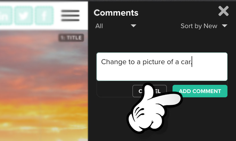 In-editor commenting