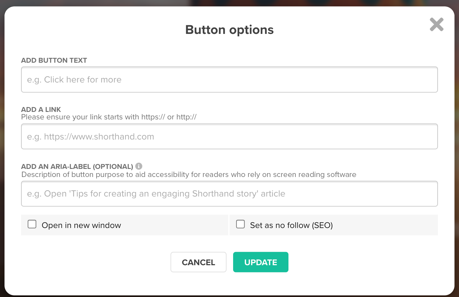 Add a clickable button