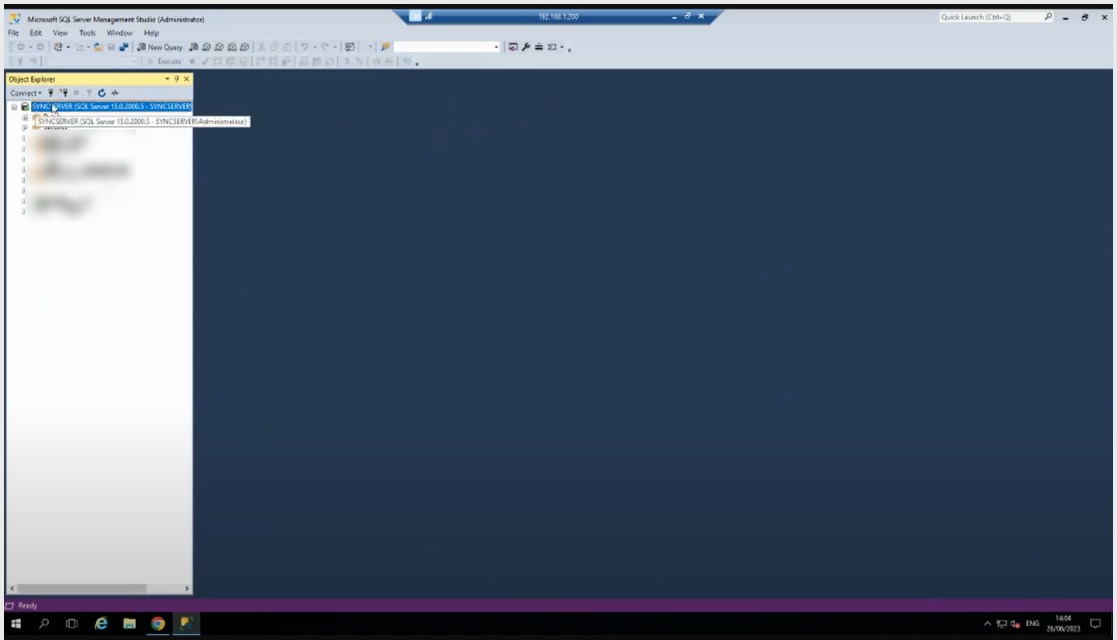 Sync Server installation (customer's perspective) with screen shots