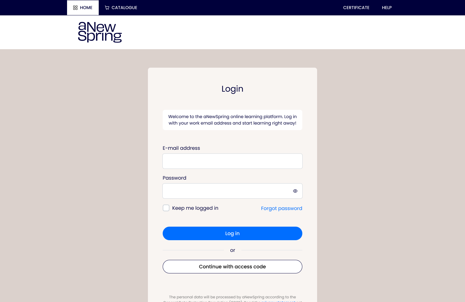 The new learner experience part 1 - The new login screen and the new ...