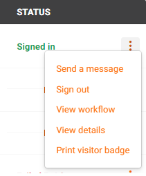 Worksite visitor management: Worksite activity report