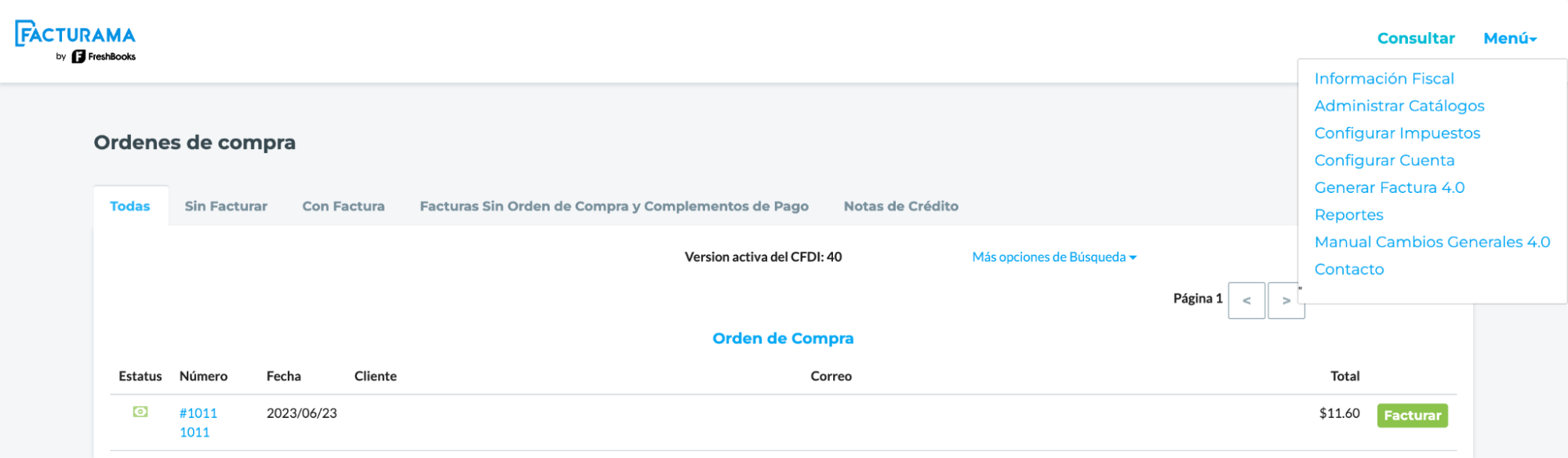 ¿Cómo funciona la aplicación de Facturama en Shopify?