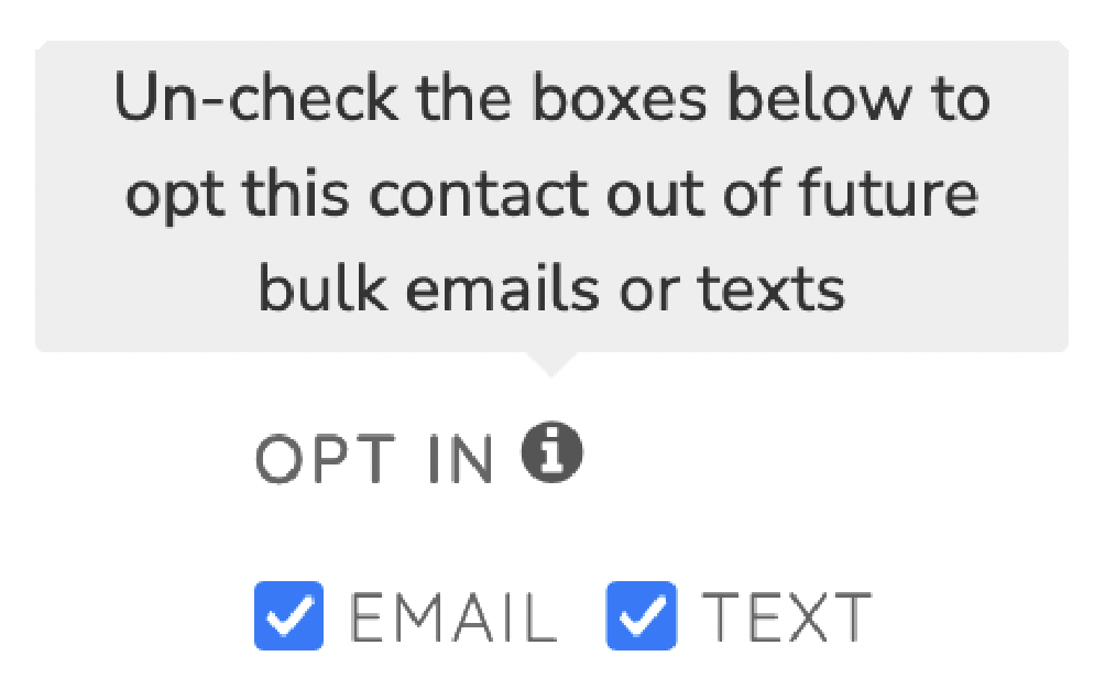 How to Opt Contacts In or Out of Bulk Emails or Texts